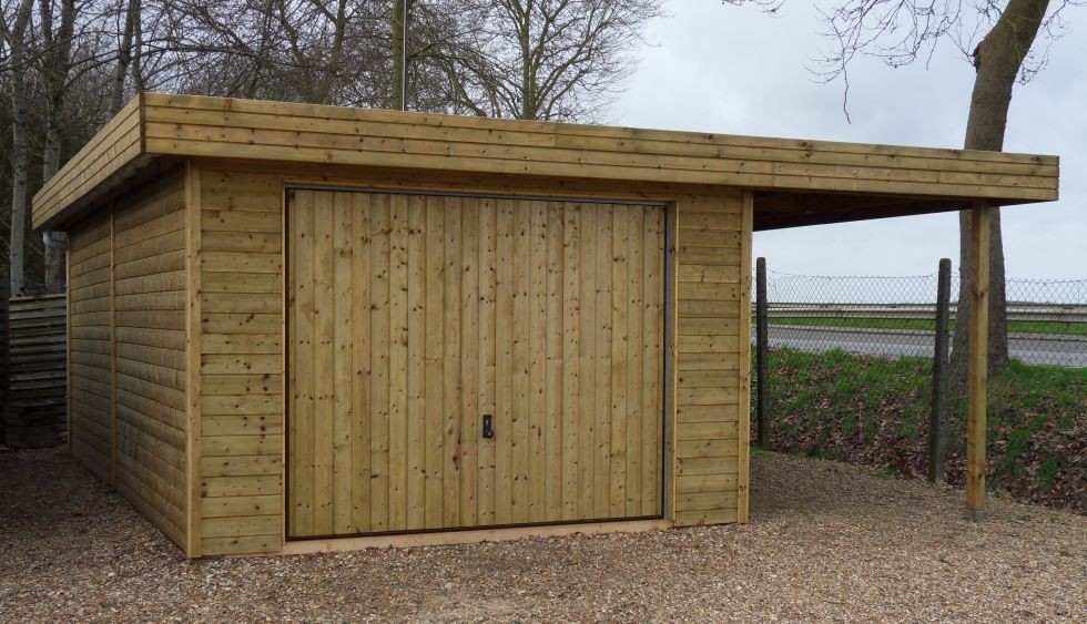 GARAGE MODERN - A toit plat | Eurofib